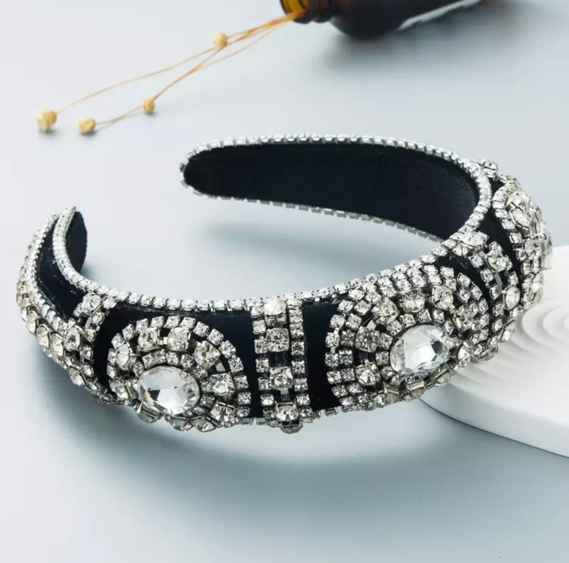 Gorgeous Luxury Headband, Crystals & Rhinestones Headbands, Bejeweled ...