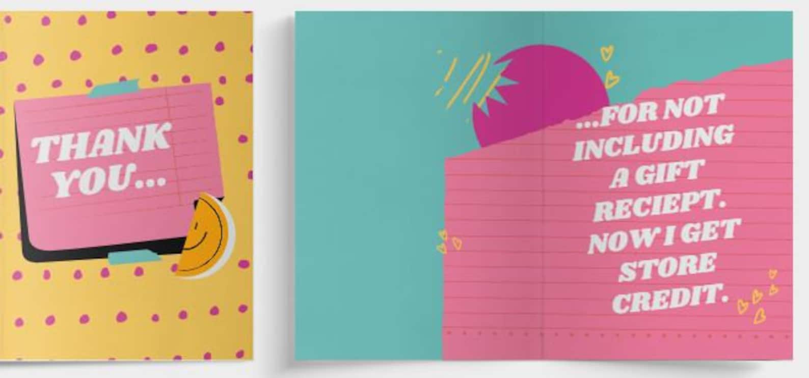 Thank You Card - Etsy