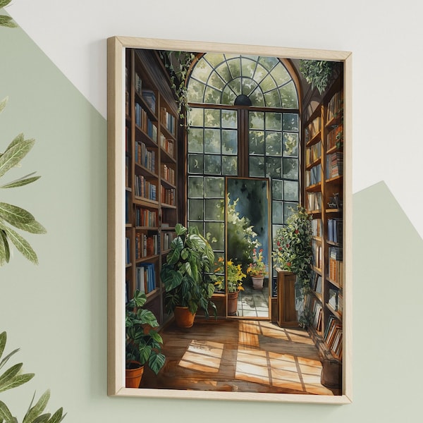 Library Art - Etsy