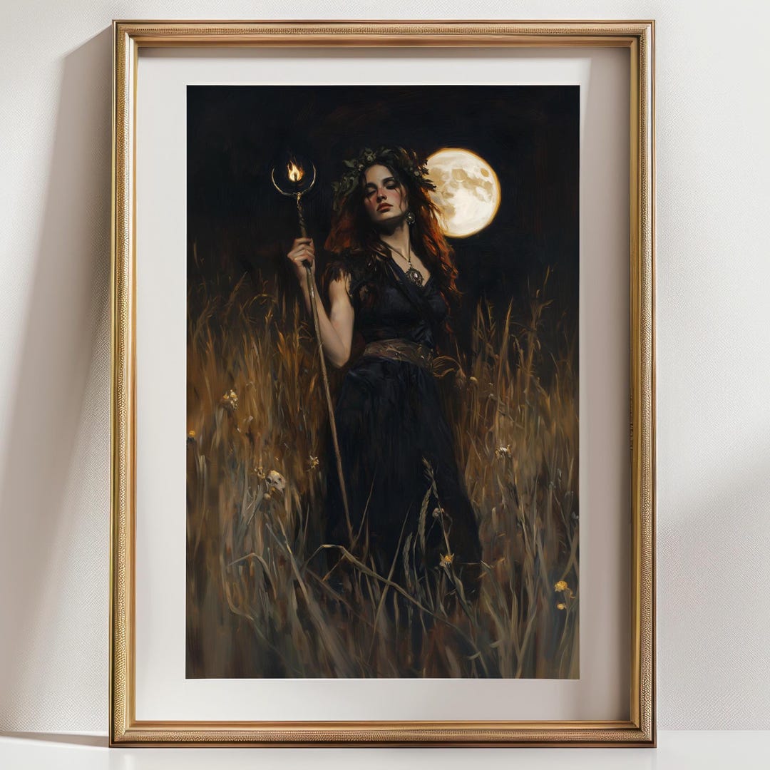 Hecate Underworld Goddess Greek Mythology, Dark Academia Print, Moody ...