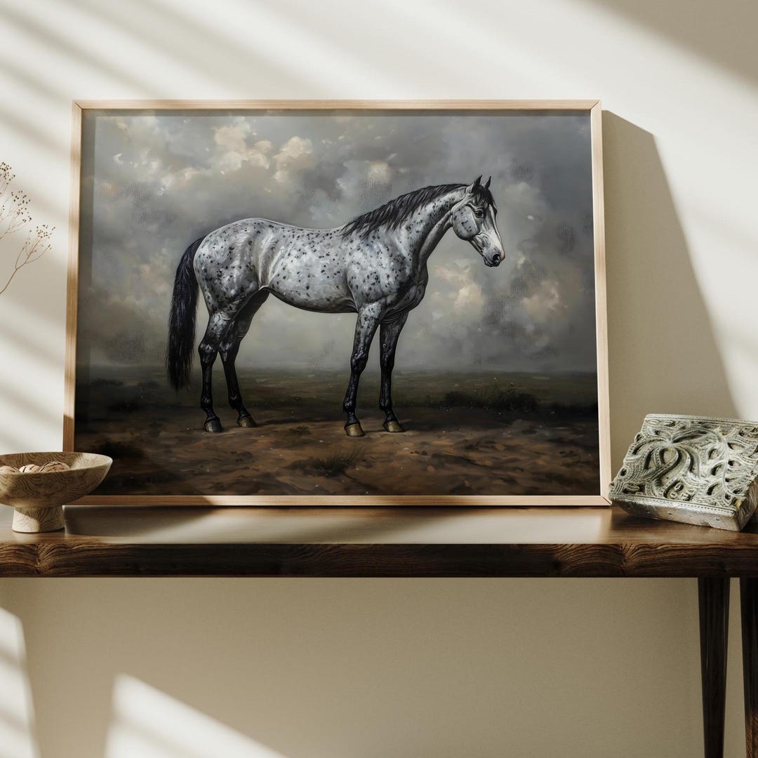 Elegant Horse Art Wall Poster, Equine Decor for Horse Lovers, Vintage ...
