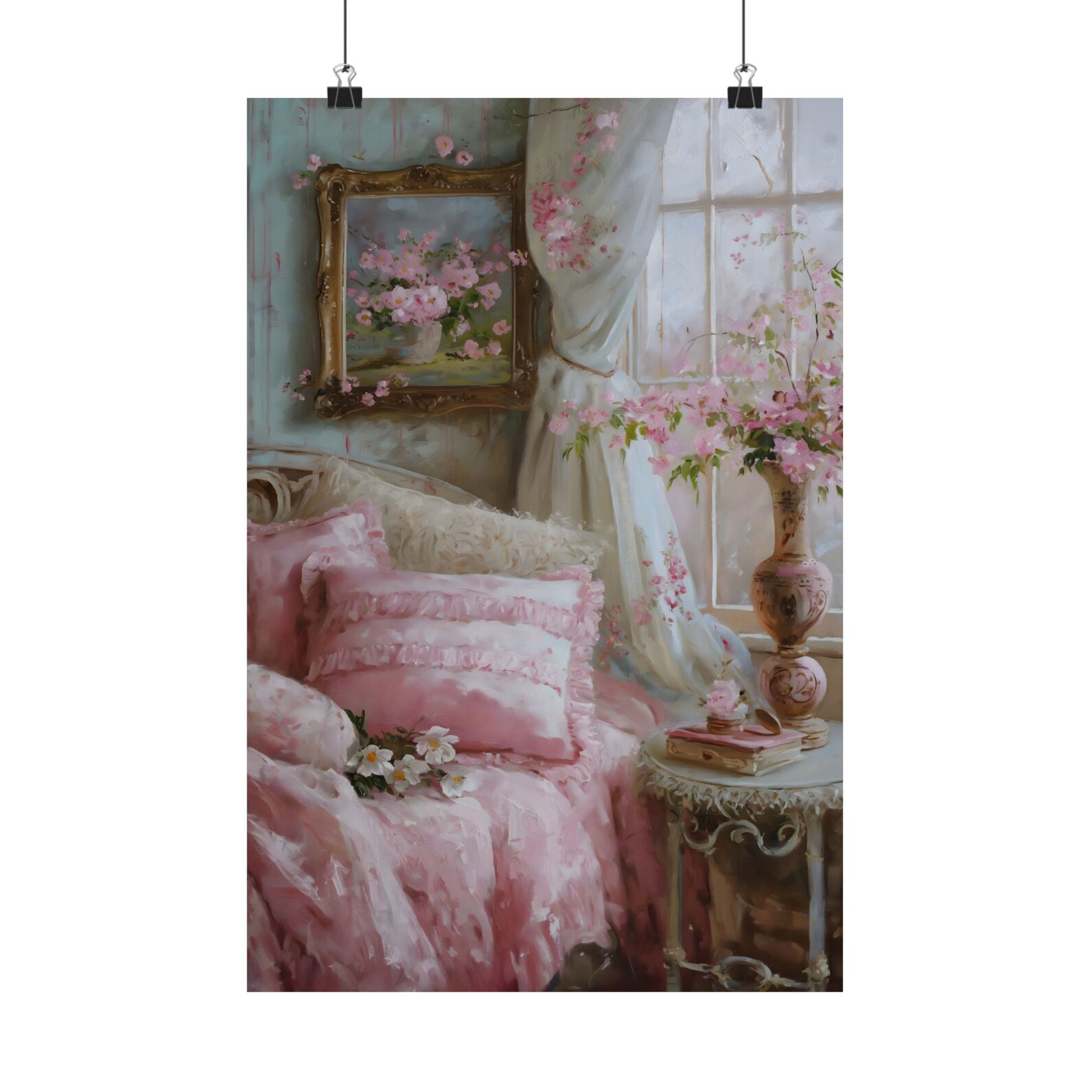 Coquette Bedroom Print Balletcore, Coquette Regency Era Art, Victorian ...