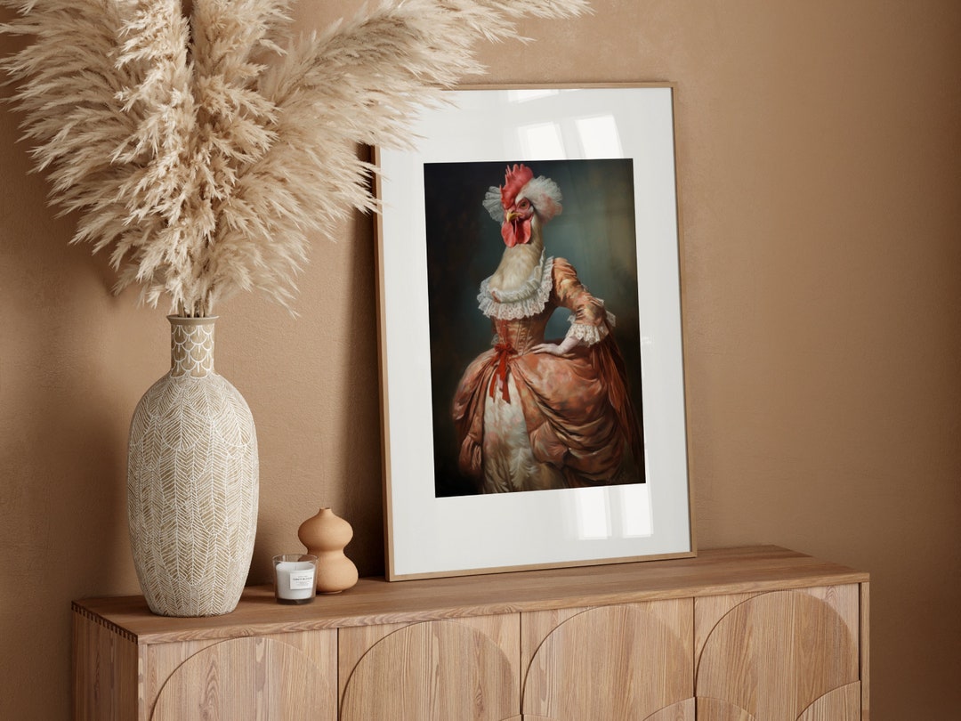 Victorian Chicken Matte Vertical Print Dark Art Poster Print ...