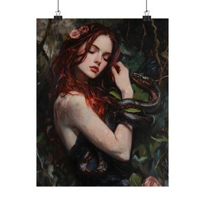 Lilith Moody Wall Art, Dark Academia Decor, Gothic Wall Decor Lilith ...