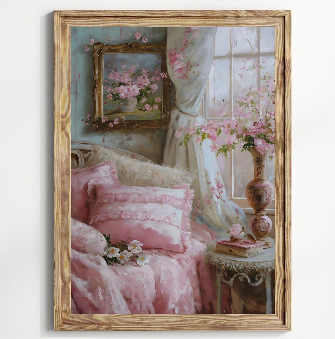 Coquette Bedroom Print Balletcore, Coquette Regency Era Art, Victorian ...