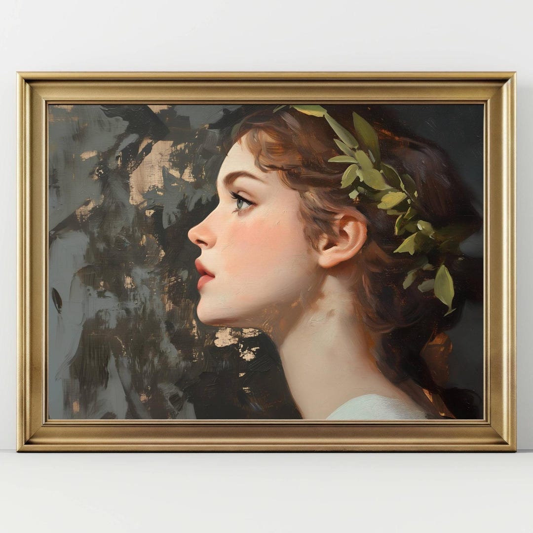Classical Goddess Wall Art Print, Greco Roman Mythology Portrait ...
