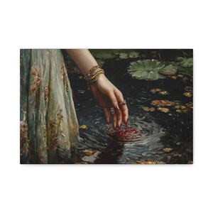 Lady Macbeth Bloody Hand in Pond Print – Romantic Dark Fantasy Wall Art ...