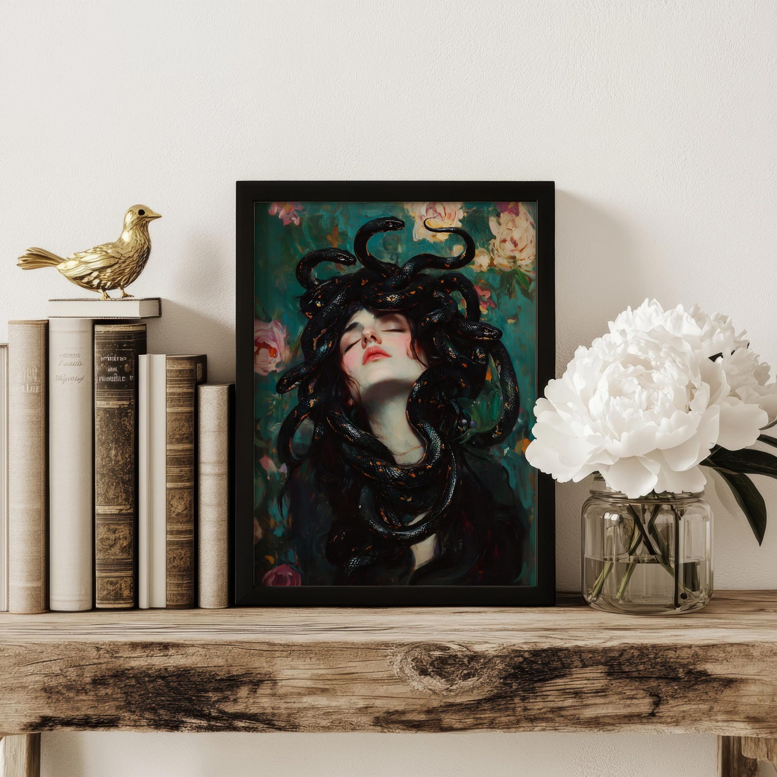 Victorian Medusa Art Print - Greek Mythology Wall Art, Mythological ...