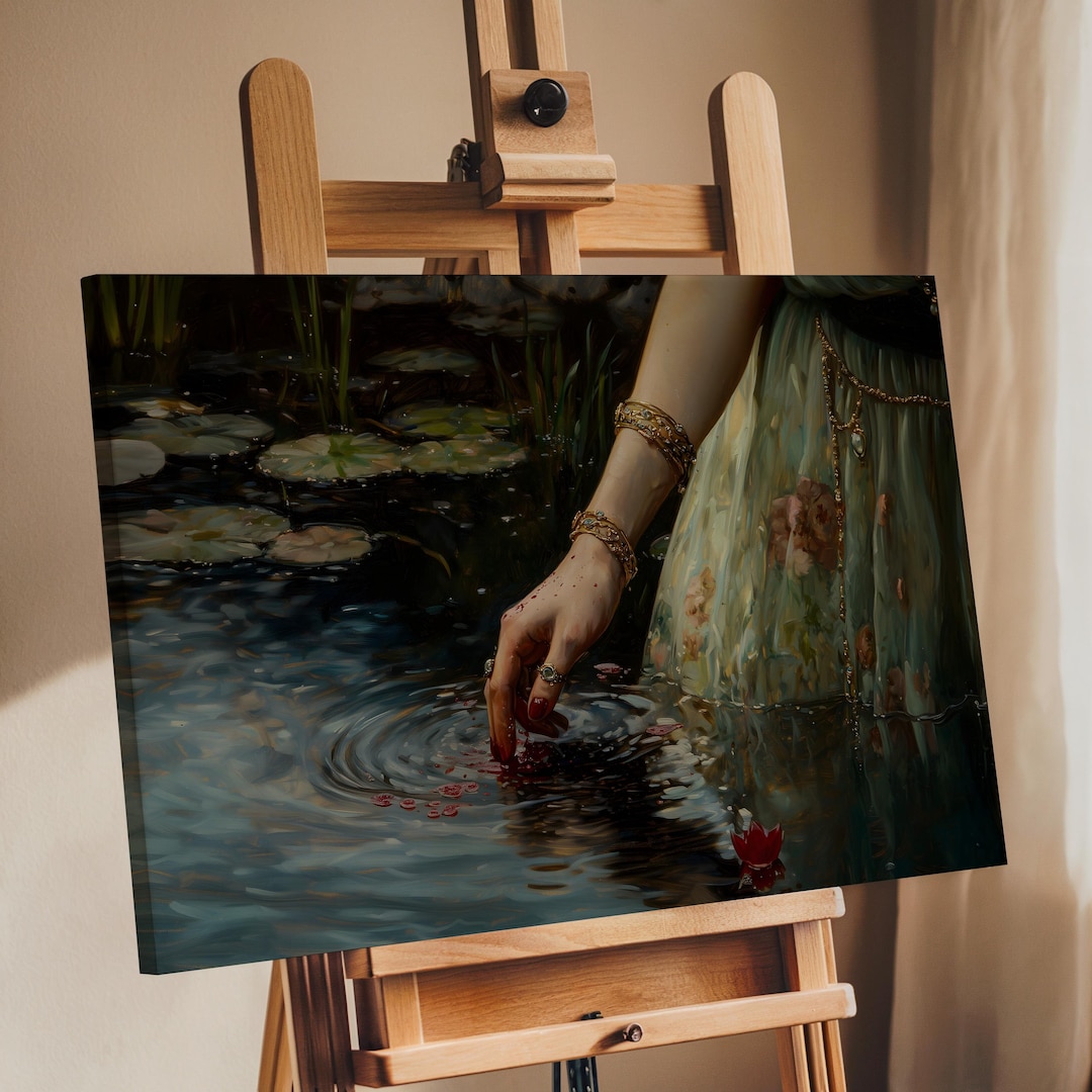 Lady Macbeth Bloody Hand Mystical Water Reflection Art – Pond Fantasy ...