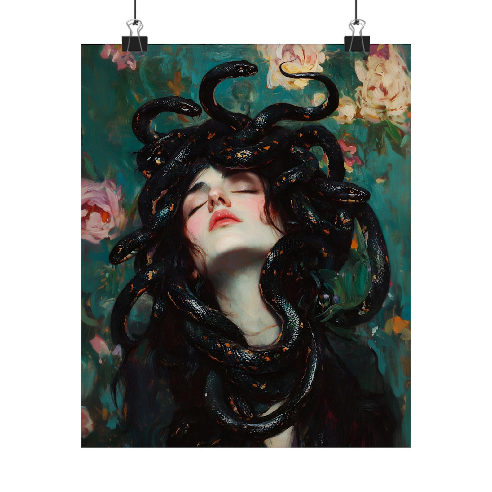 Victorian Medusa Art Print - Greek Mythology Wall Art, Mythological ...