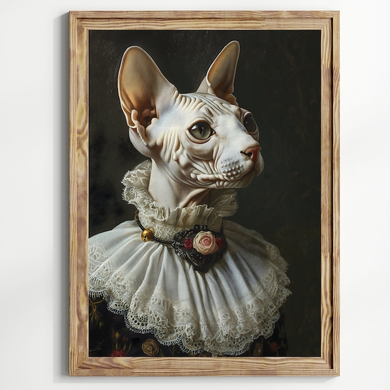 Sphynx Cat Art - Etsy