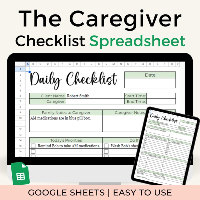 Caregiver Log - Etsy