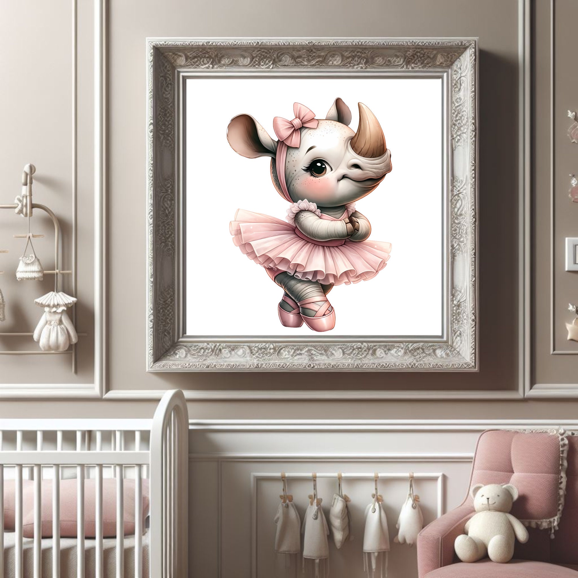 Safari Animal Ballerinas Clipart: Dancing Animals PNG (digital Download ...