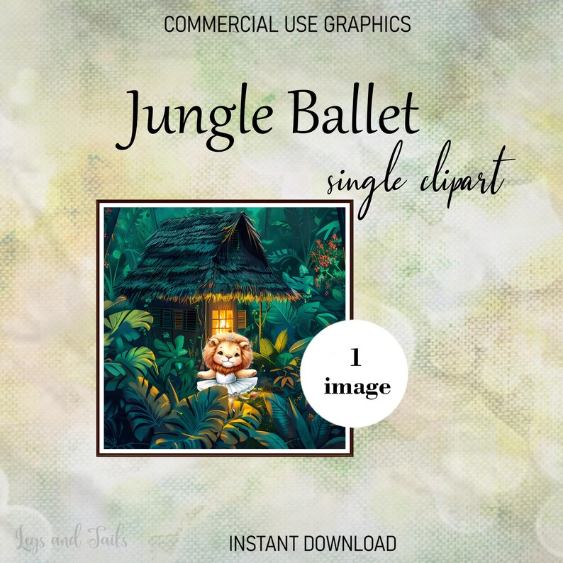 Jungle Ballet, Ballerina Lioness Print, Cute Lioness, Wild Animal Art ...