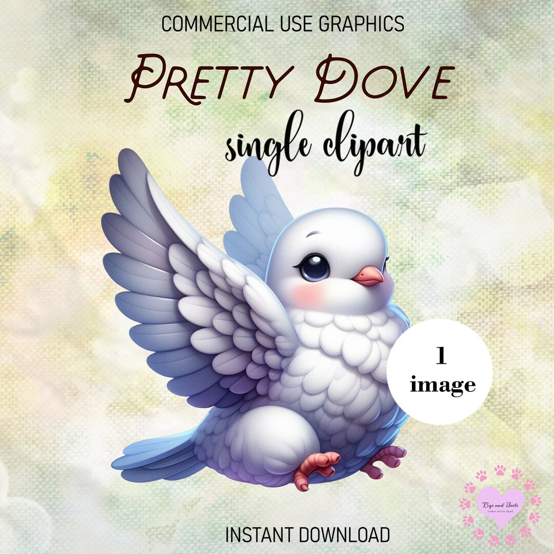 Pretty Dove, Watercolor, SINGLE IMAGE, Pretty Bird, Beautiful, Peaceful ...