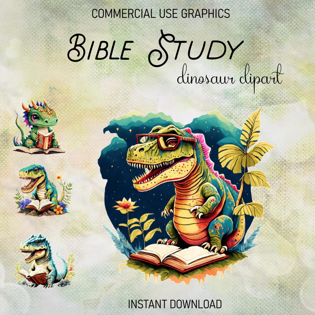 Bible Studies, Dinosaur Clipart, Bible Studying, Christian Wall Art ...