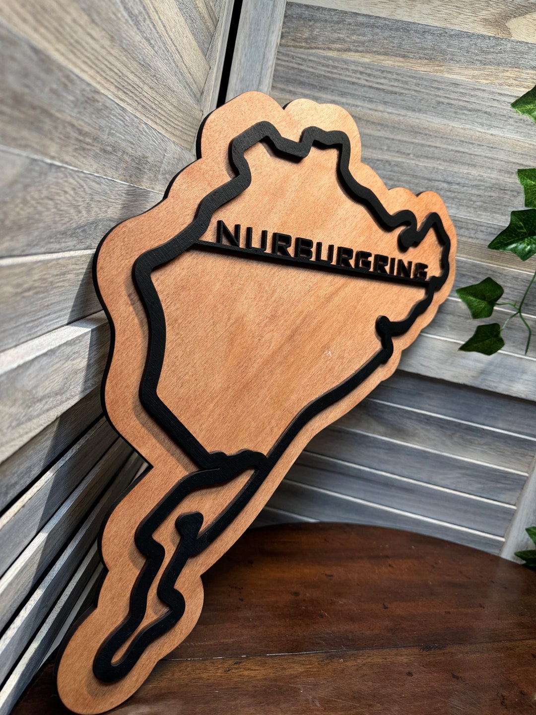 Decorative Formula 1 Nürburgring Race Track, Made of Wood, Handcrafted ...