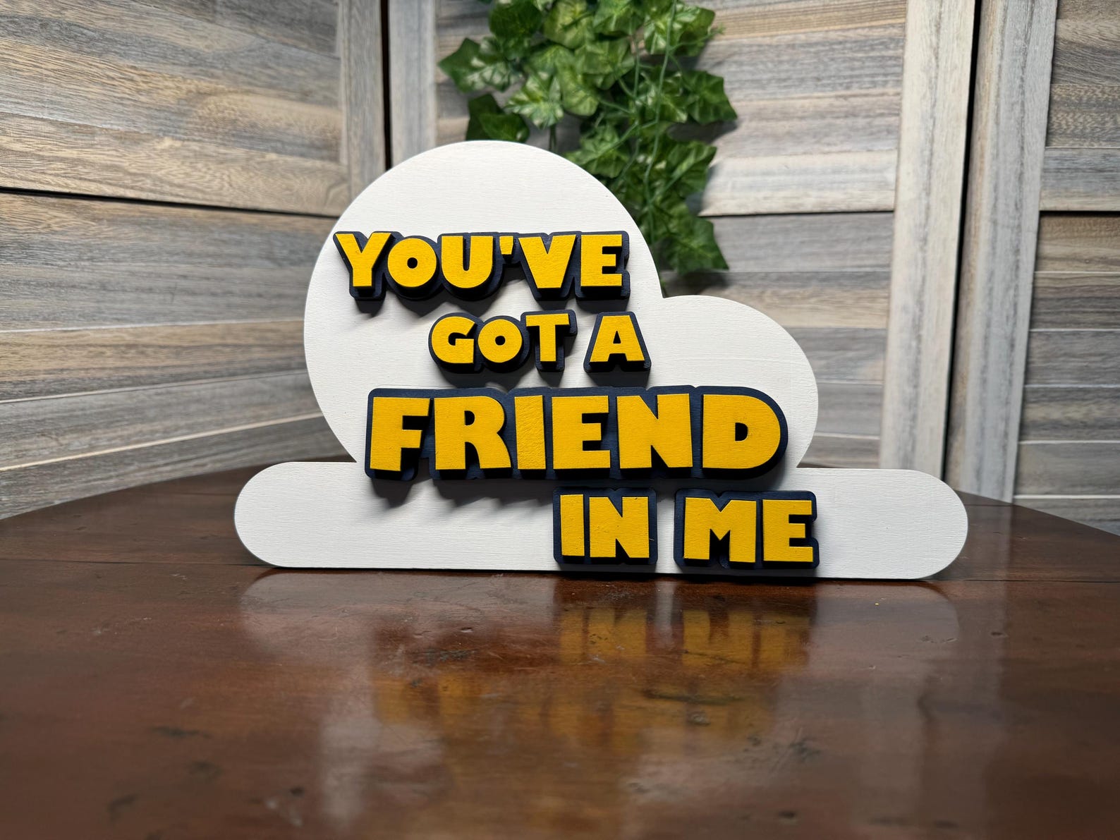 Toy Story Wall Decor, You Have a Friend in Me, Kids Room. Wooden Toy ...