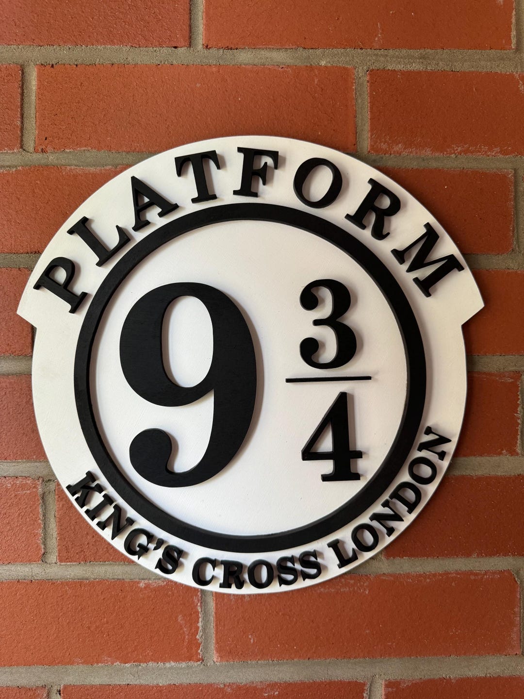 Platform 9 3/4 Sign King's Cross London Wall Decor Birchwood - Etsy