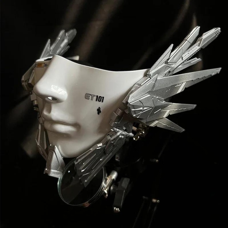 Cyberpunk Mechanical Mask, Cyberpunk Half Face Mask, Cyberpunk, Cosplay ...