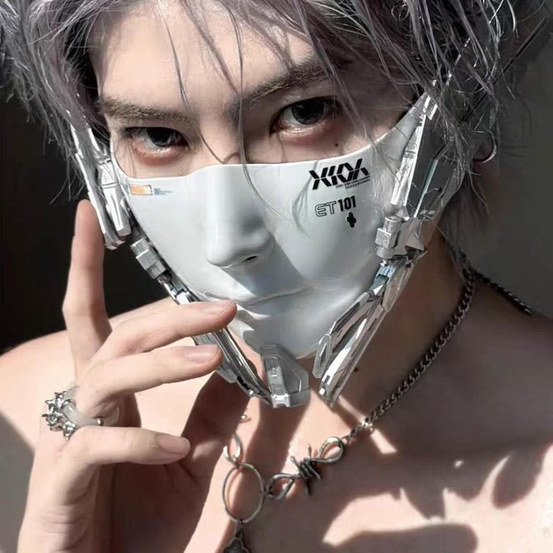 Cyberpunk Mechanical Mask, Cyberpunk Half Face Mask, Cyberpunk, Cosplay ...