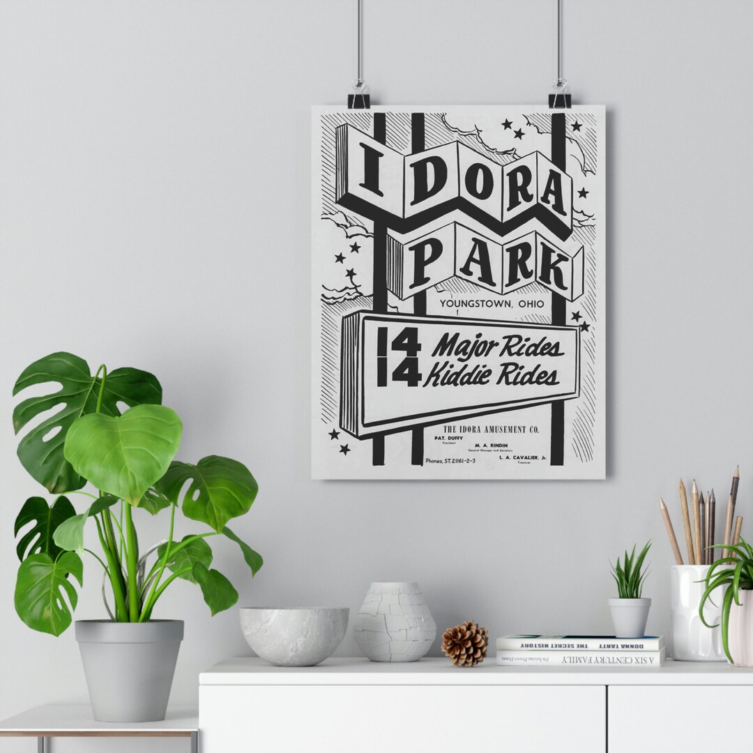 Idora Park Poster Youngstown Ohio Poster - Etsy