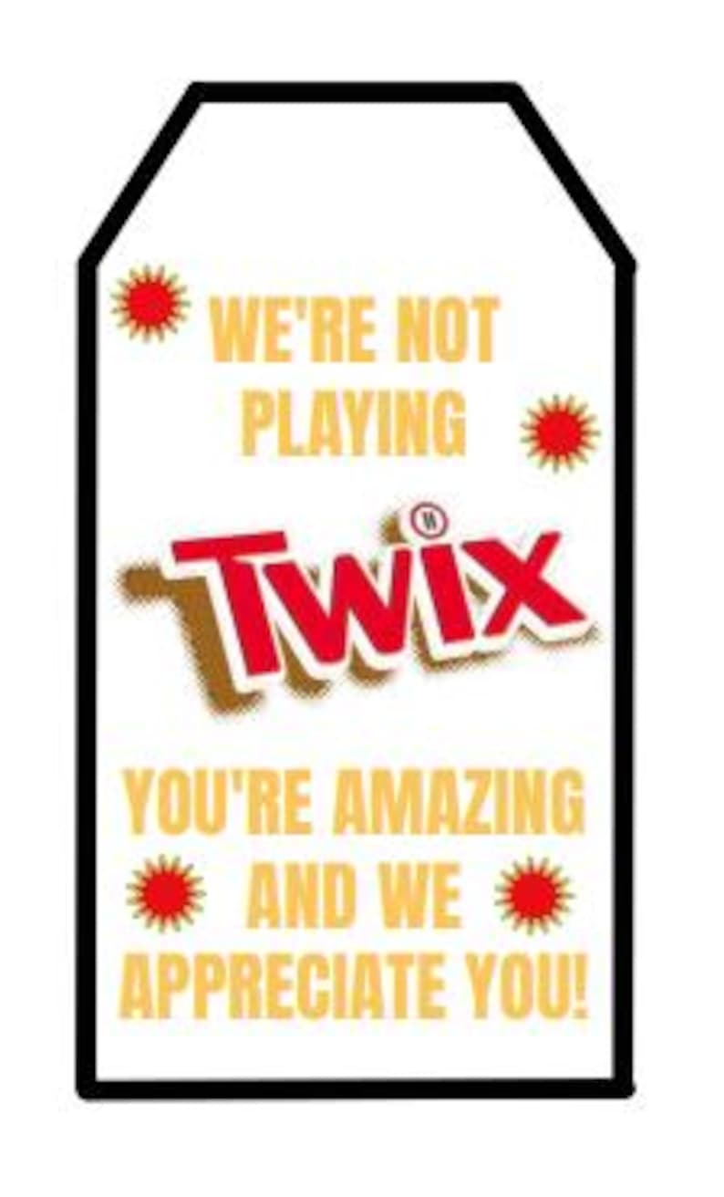 Employee Candy Bar Gift Tags, Employee Appreciation Tag Bundle - Etsy