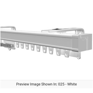 Drapery Track System. Complete Set . Included: 1 Set Double Hung Track ...