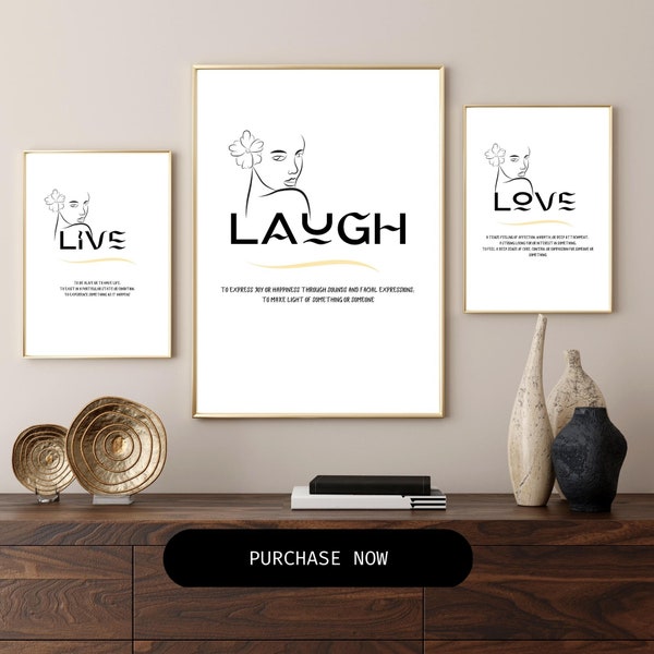 Live Laugh Love Art - Etsy