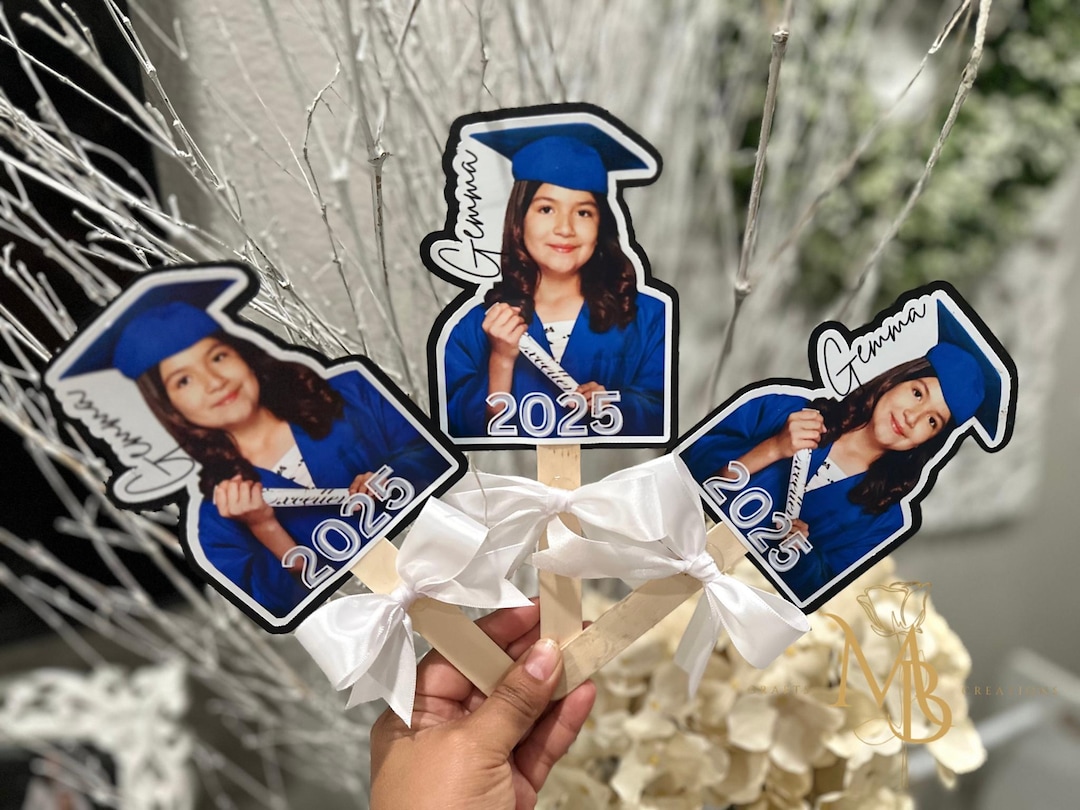 Custom Grad Fans, Graduation Fans, Class of 2025, Fans With Handles ...