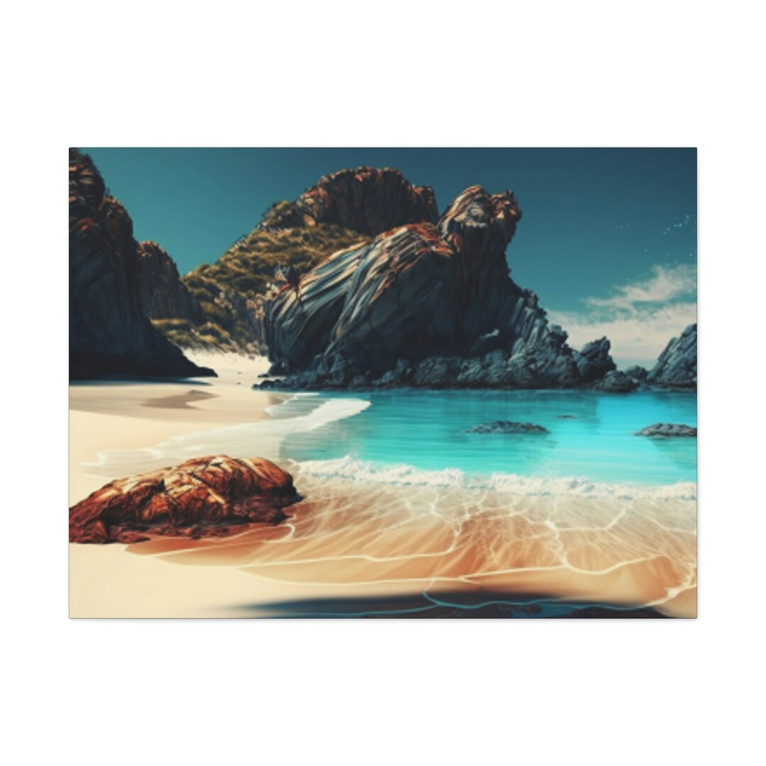 The Forgotten Beach Get-a-way to Loose Yourself in Print on a - Etsy