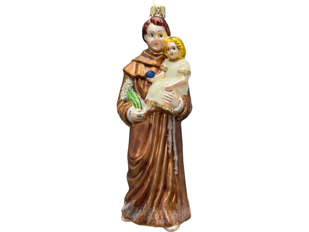 Saint Anthony of Padua, Religious Christmas Tree Ornaments, Religious ...