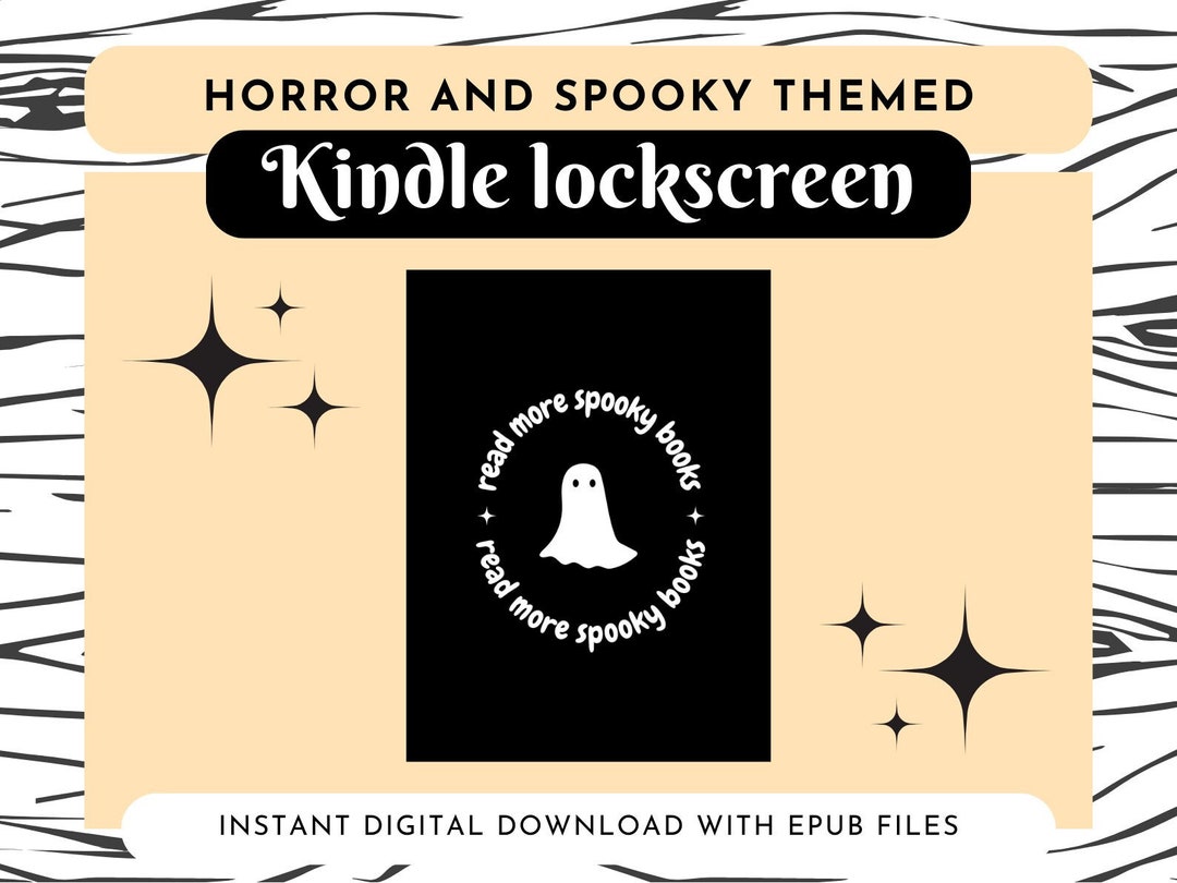 Read More Spooky Books - Horror Themed Kindle EPUB Lock Screen - Etsy