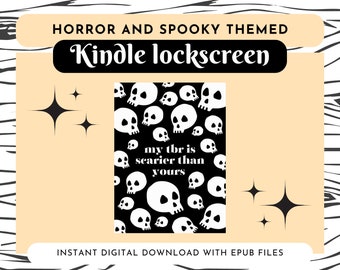 Bookish E-reader Lock Screen, Kindle Lock Screen, Kindle Paperwhite ...