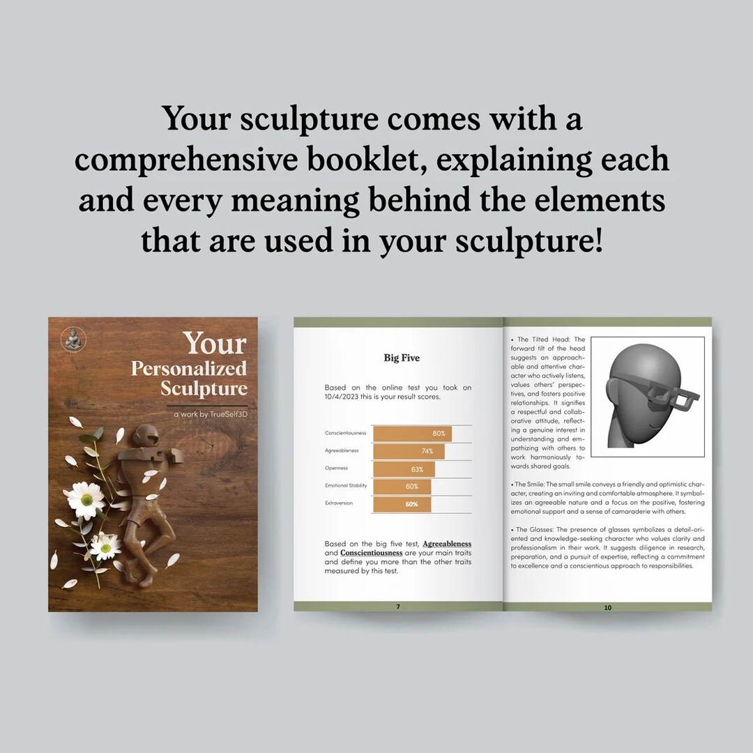 Personality Test Booklet for Making Your 3D Sculpture Digital Download ...