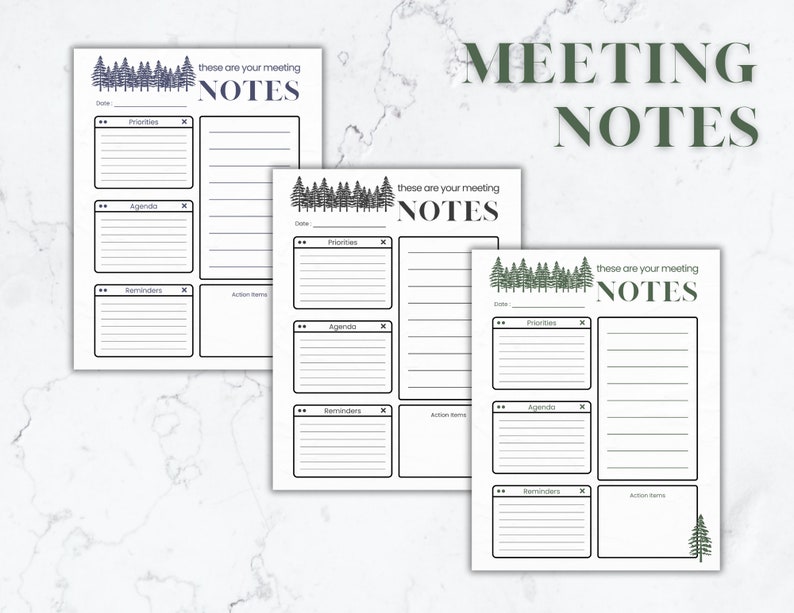 Notes Template Column Notes Template Blank Page Notes Template Meeting ...