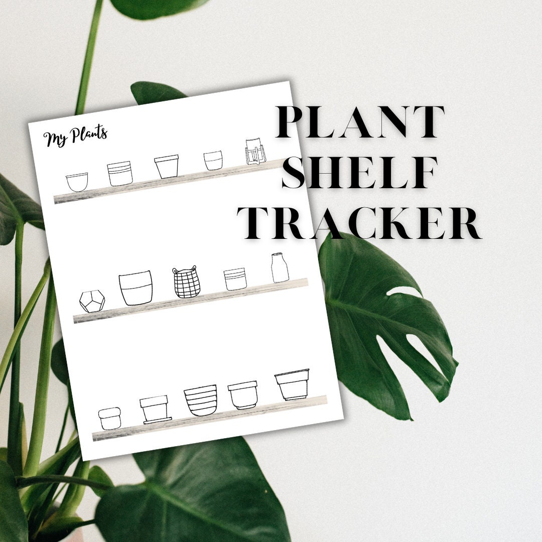 A5 Size Plant Tracker Printable Plant Shelf Tracker Plant Growth ...