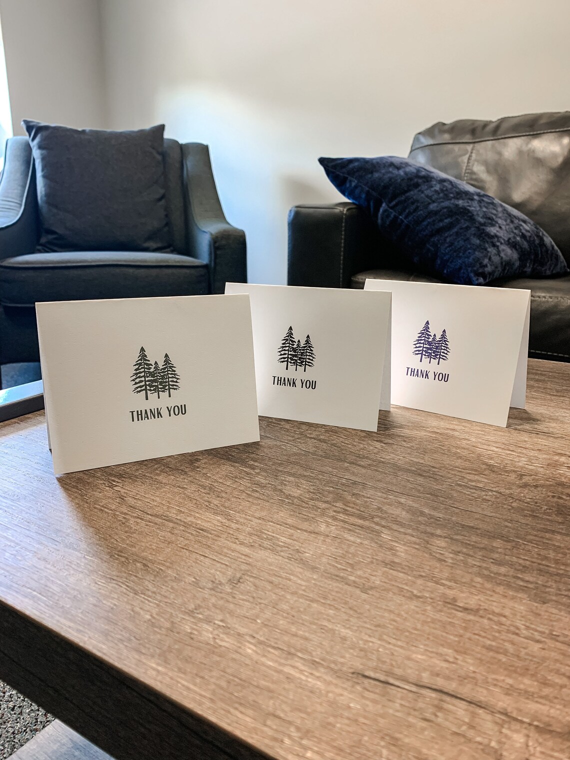 Printable Thank You Card Trees Thank You Card Printable Green - Etsy