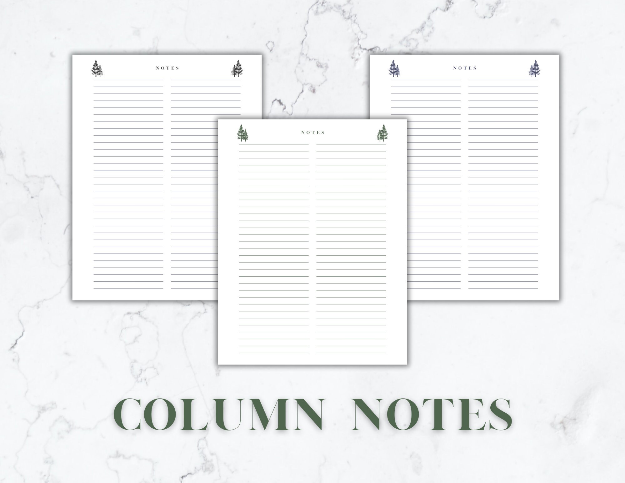 Notes Template Column Notes Template Blank Page Notes Template Meeting ...
