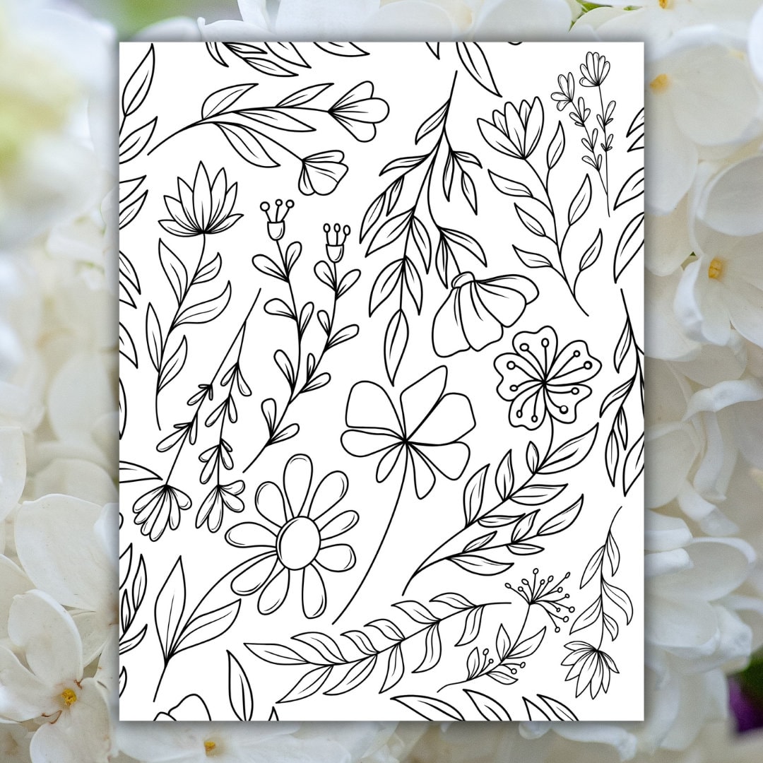 Nature Coloring Page Bundle Creative Activity Pages Coloring Nature ...