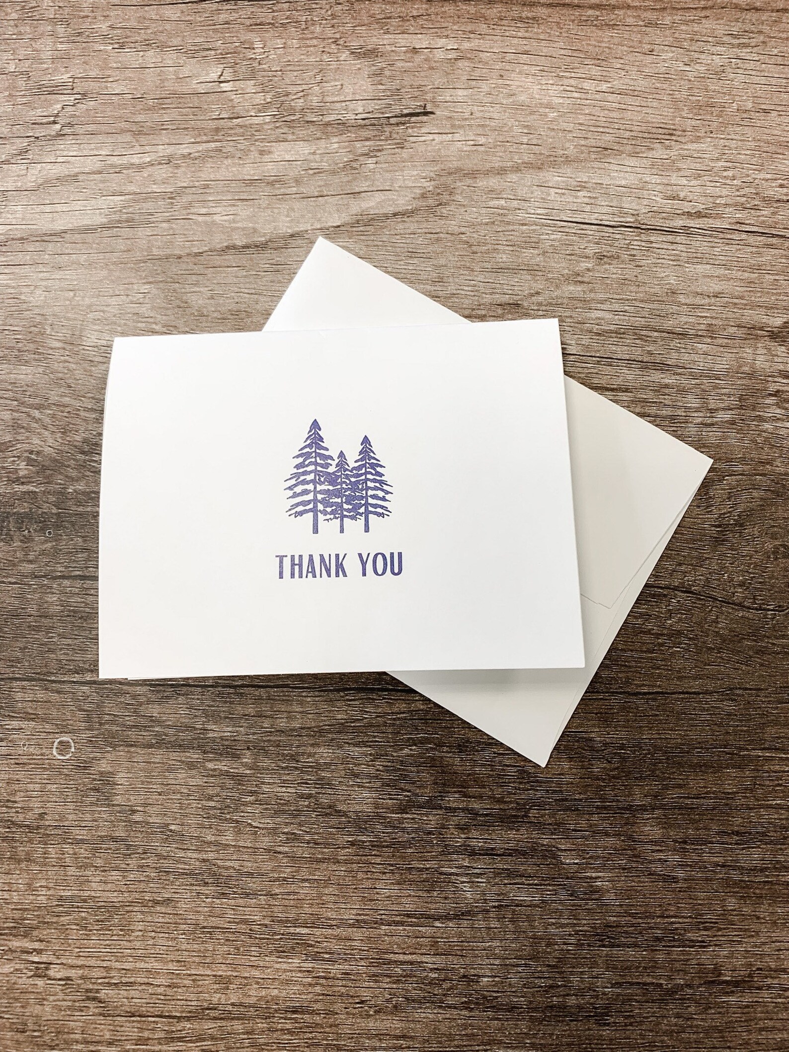 Printable Thank You Card Trees Thank You Card Printable Green - Etsy