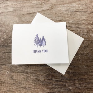 Printable Thank You Card Trees Thank You Card Printable Green Thank You ...