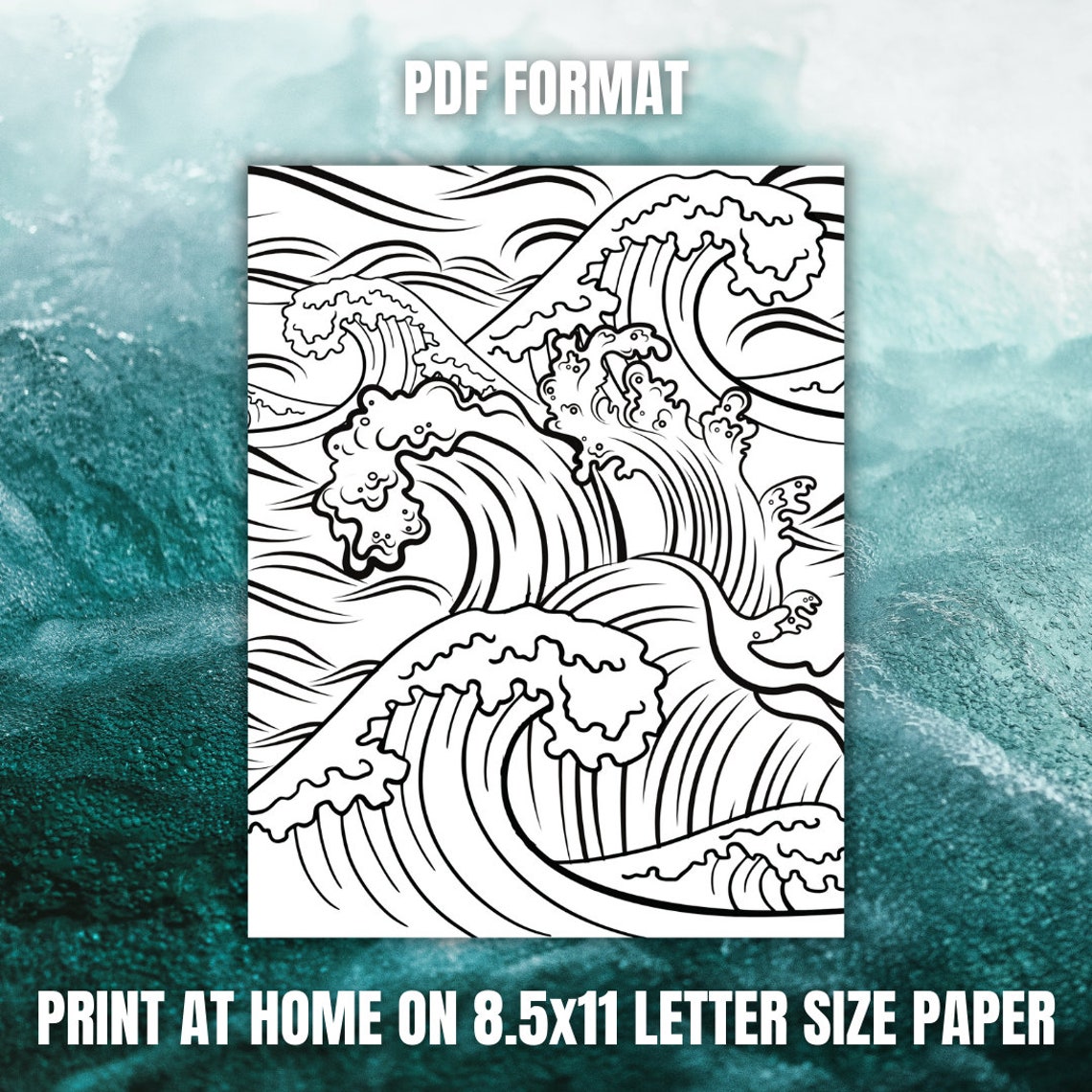 Nature Coloring Page Bundle Creative Activity Pages Coloring - Etsy