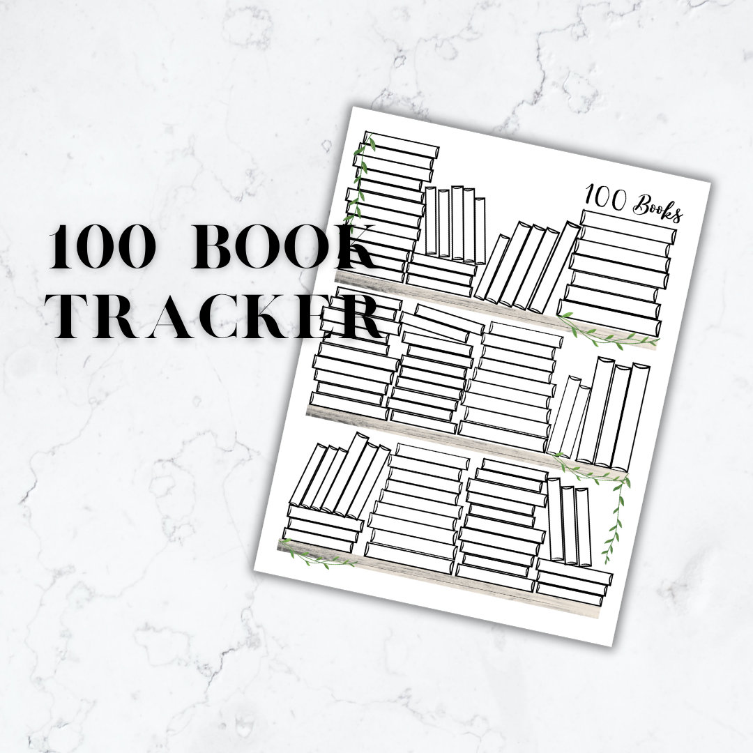 A5 Size 100 Book Tracker Printable Book A5 Journal Tracker 100 Books ...
