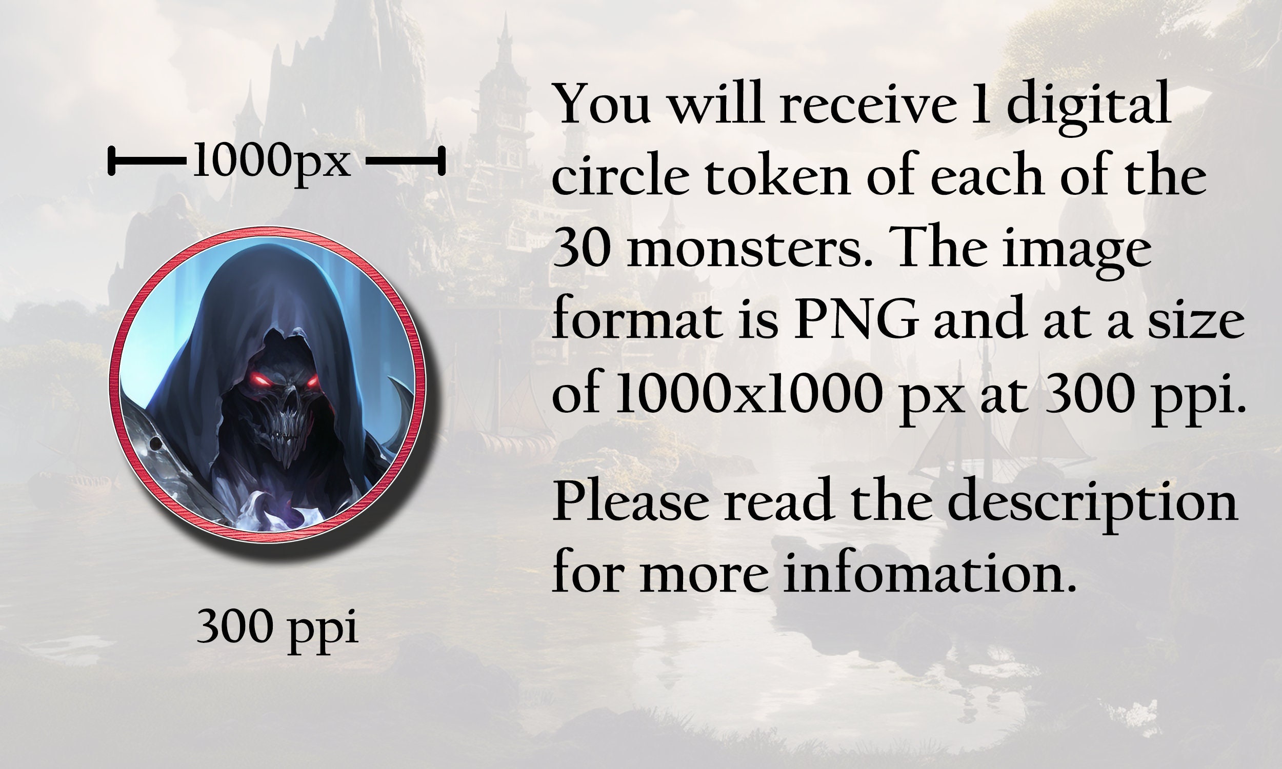 Dnd Monster Art Portraits Bundles Vol. 1 Creature - Etsy