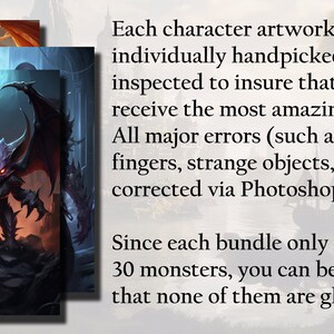 Dnd Monster Art Portraits Bundles Vol. 1, Creature Illustrations, Boss ...