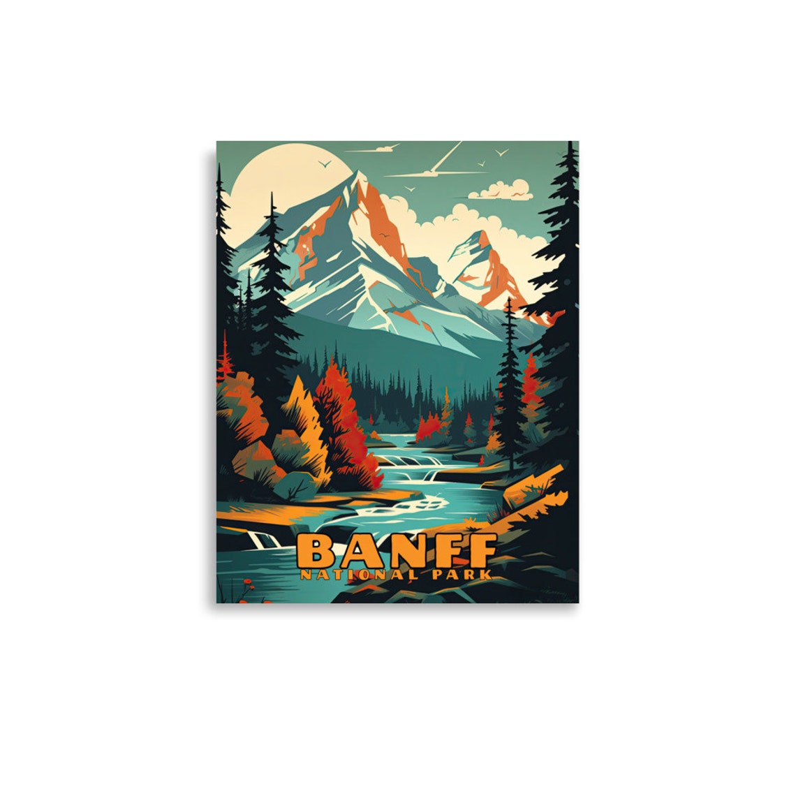 Banff National Park Poster I Banff Print | National Park Poster ...