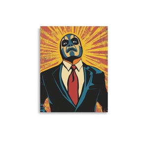 Luchador Art Print, Vintage Lucha Libre Art Print, Pop Art Print, Lucha ...