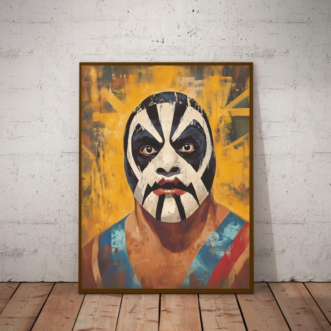 Luchador Prints,luchador Wall Print,luchador Mask Print,luchador ...