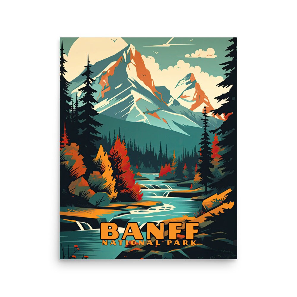 Banff National Park Poster I Banff Print National Park - Etsy